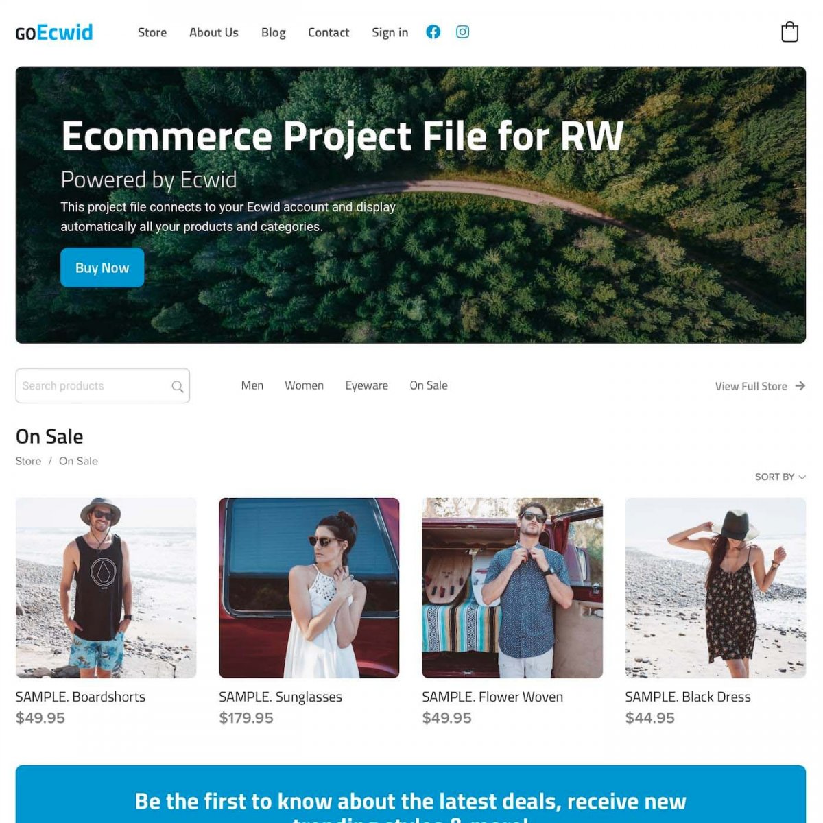 goEcwid | Project file for Rapidweaver